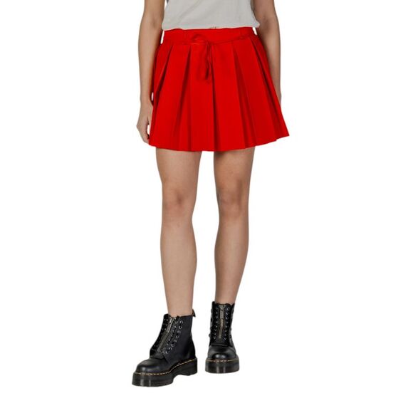 Only | Skirts | Only Pleated Mini Skirt Red Women Skirts | Poshmark
